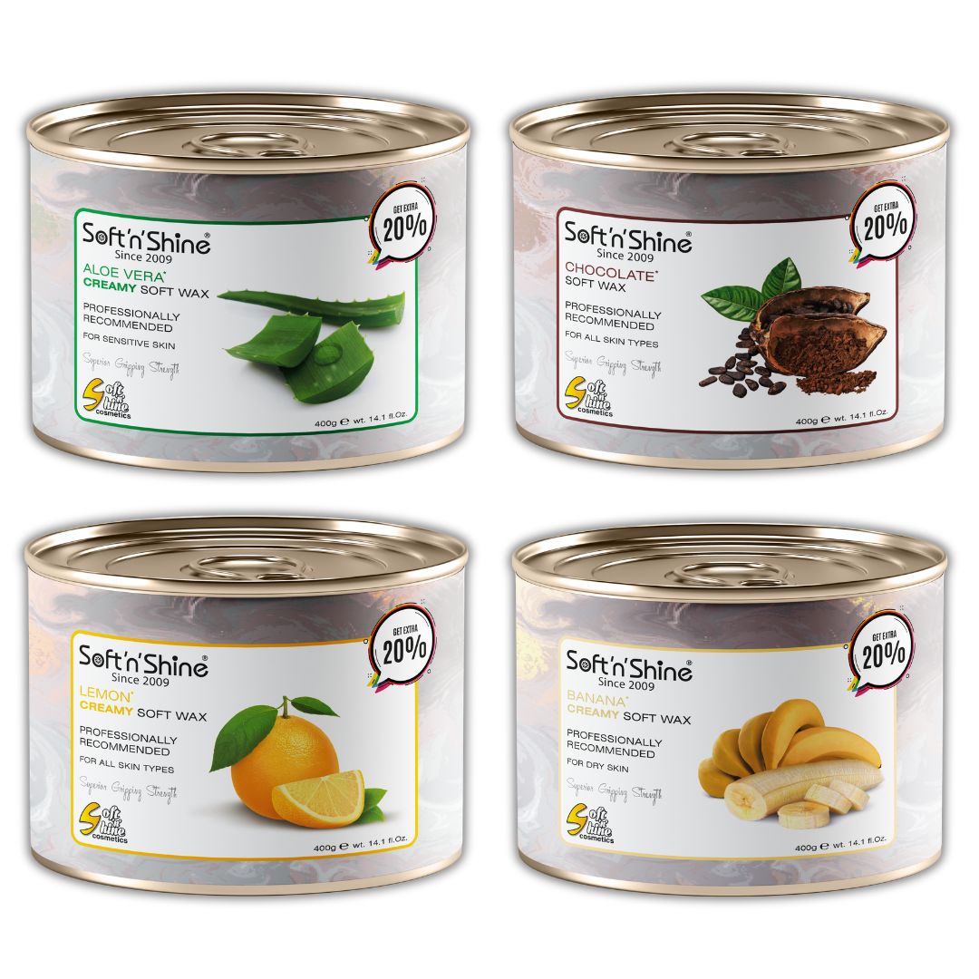 Creamy Soft Wax e400g + 20% Extra wax Soft n Shine Cosmetics October 2025