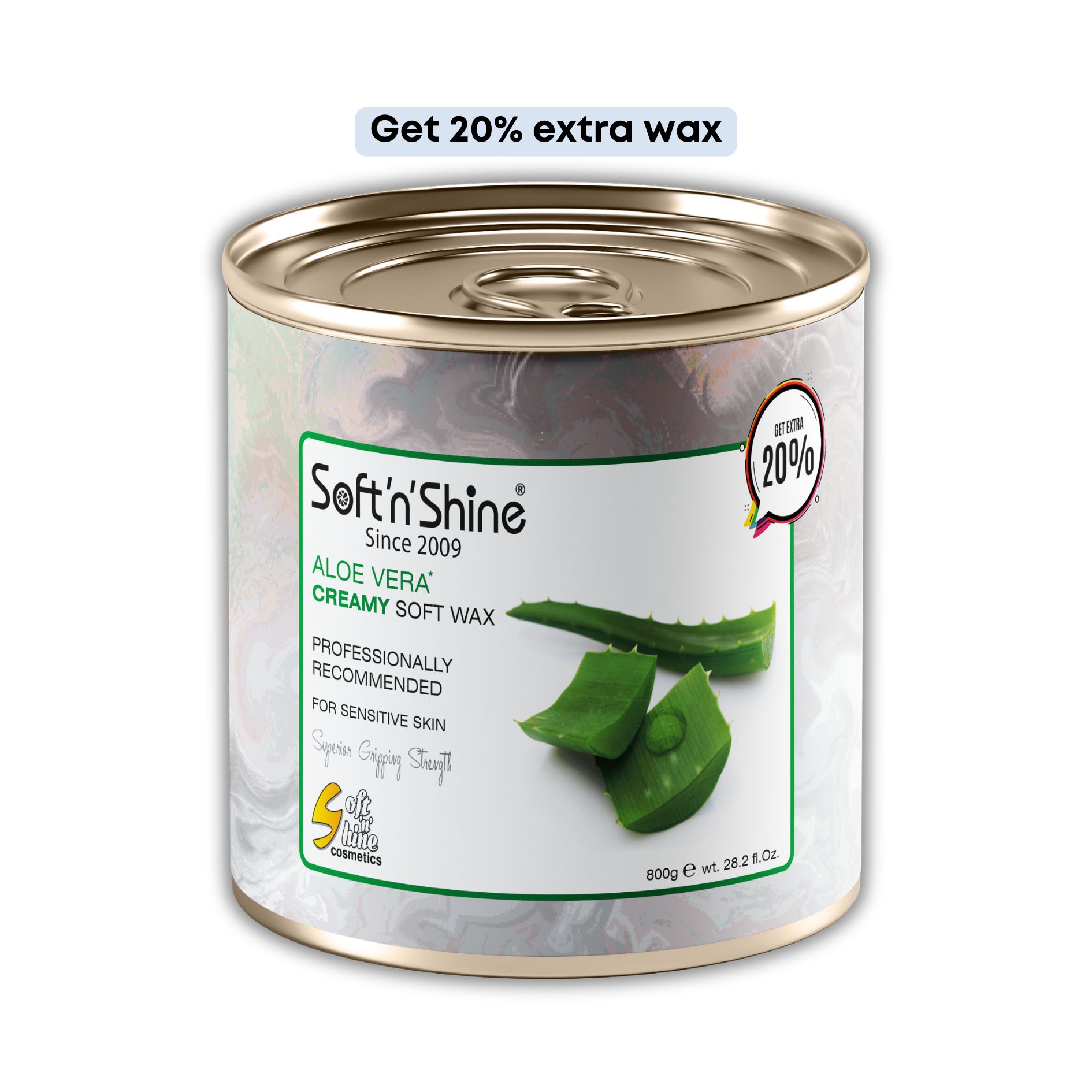 Creamy Soft Wax e800g +20% extra Soft n Shine Cosmetics March 2025